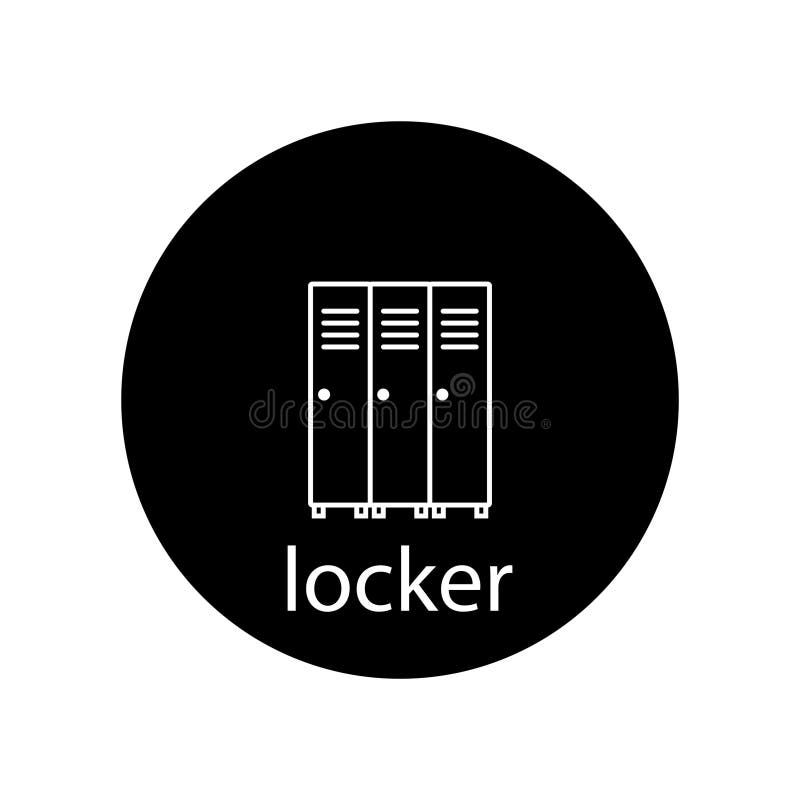 Locker icon vector stock vector. Illustration of metal - 288840231