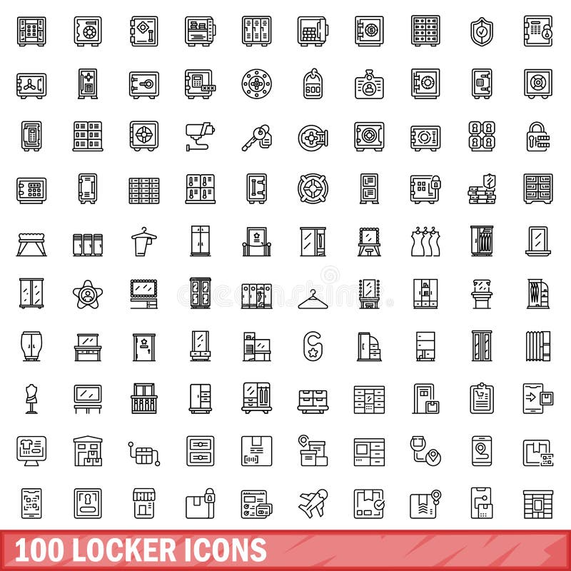 Storage Locker Icons Stock Illustrations – 1,020 Storage Locker Icons ...