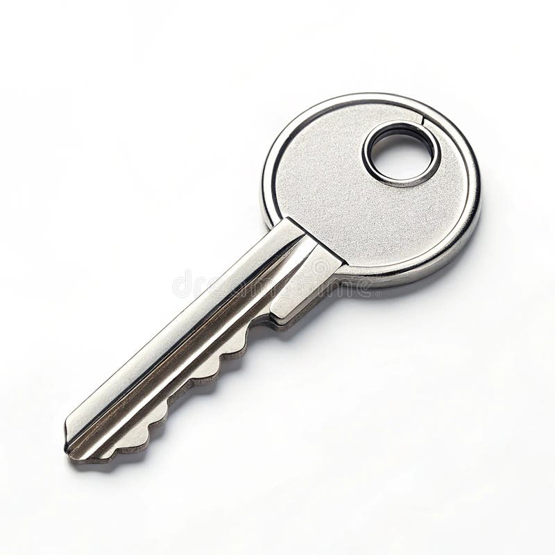Locker Key for School Hallway on White Background Stock Illustration ...