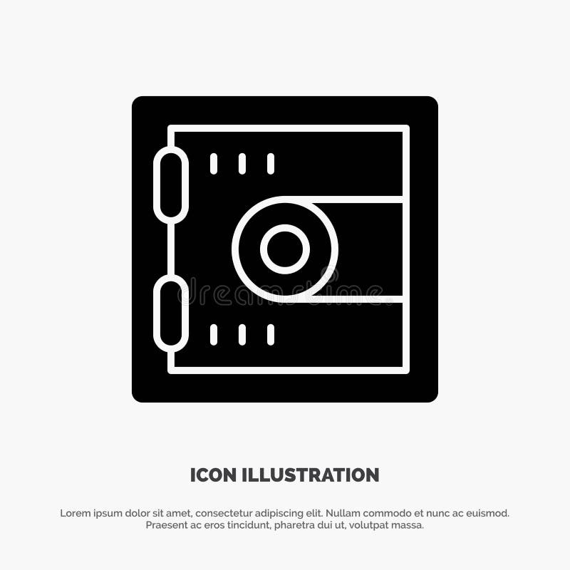 Locker, Lock, Motivation Solid Glyph Icon Vector Stock Vector ...