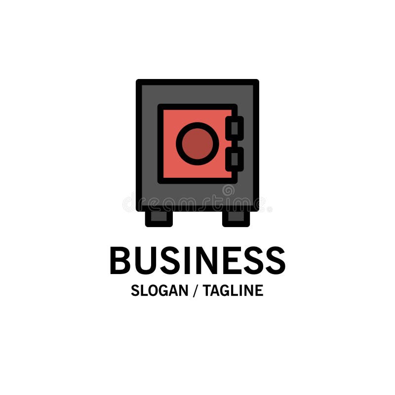 Locker, Lock, User Business Logo Template. Flat Color Stock Vector ...