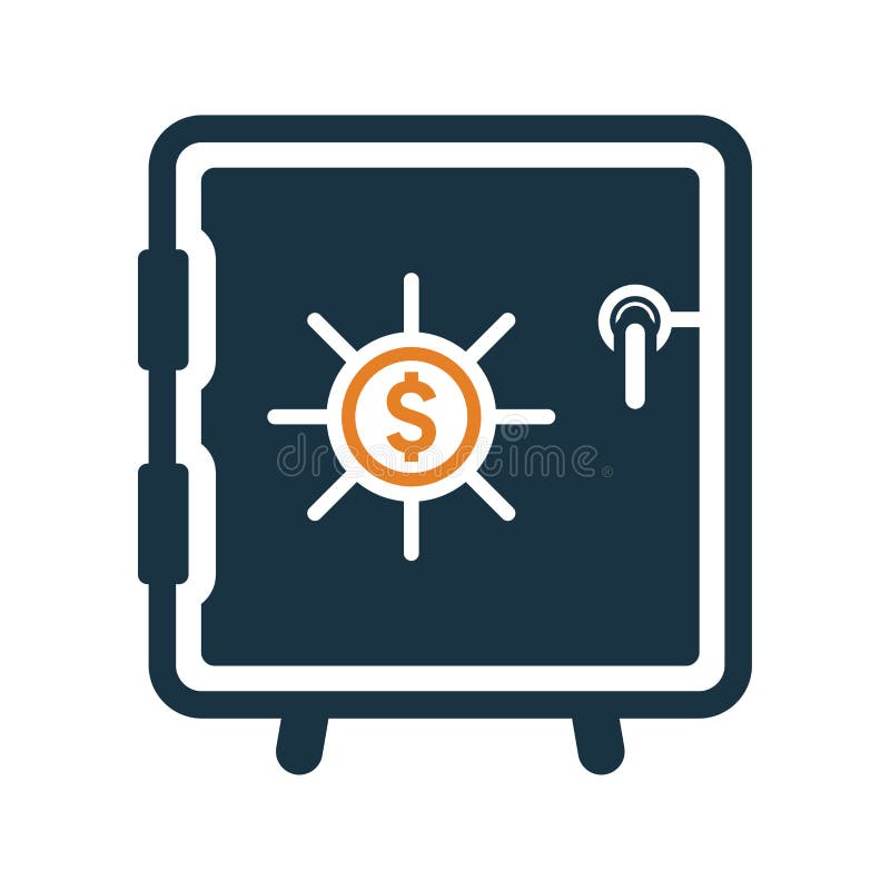 Locker, Money, Safe Icon. Simple Editable Vector Graphics Stock Vector ...