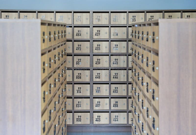 Locker Post Box or Mail Box Room Stock Photo - Image of drawer, mailbox ...