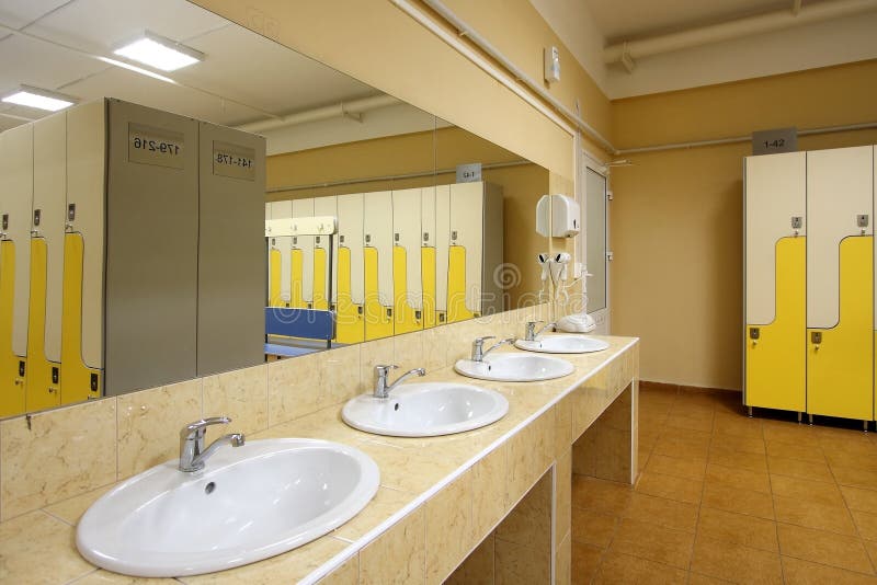 Locker room stock image. Image of floor, style, chrome - 11215867