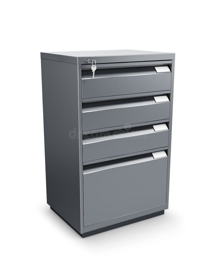 Locker for Storing Documents. Stock Illustration - Illustration of ...