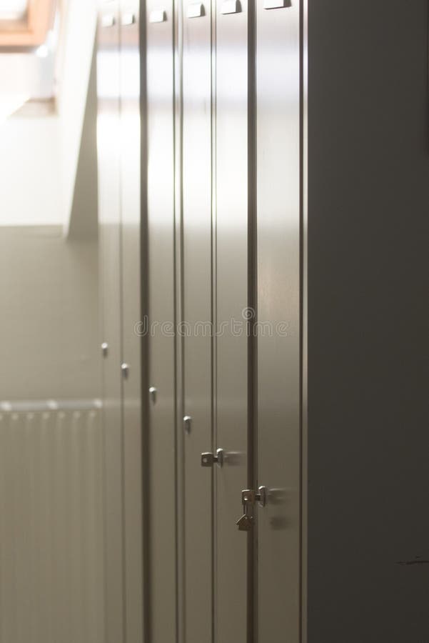 Locker at the Workplace for Changing Clothes Stock Image - Image of ...
