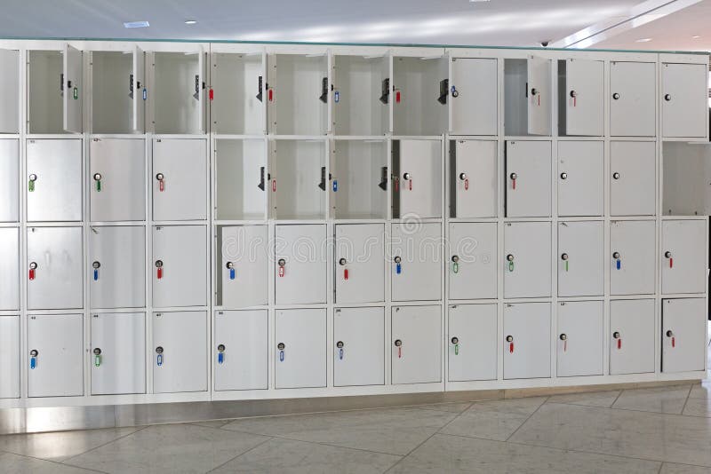 Lockers Compartment stock image. Image of closet, storage - 209288809