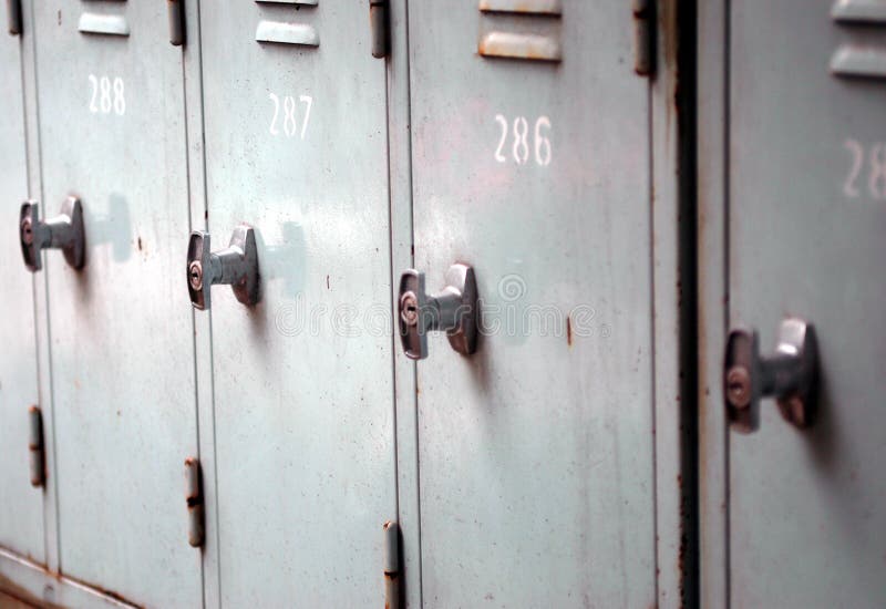 Lockers in a locker room stock photo. Image of equipment - 75572
