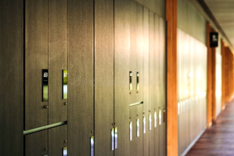 Lockers Room for Storing Musical Instruments Stock Photo - Image of ...