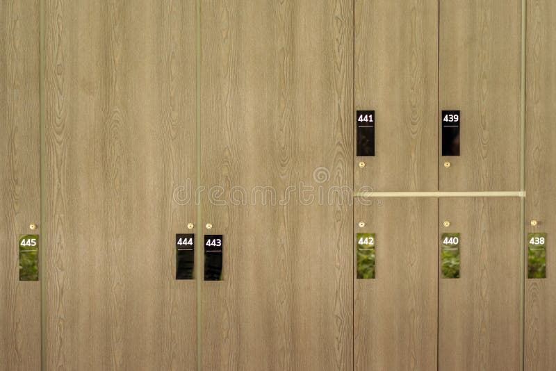 Lockers Room for Storing Musical Instruments Stock Image - Image of ...
