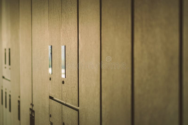 Lockers Room for Storing Musical Instruments Stock Photo - Image of ...