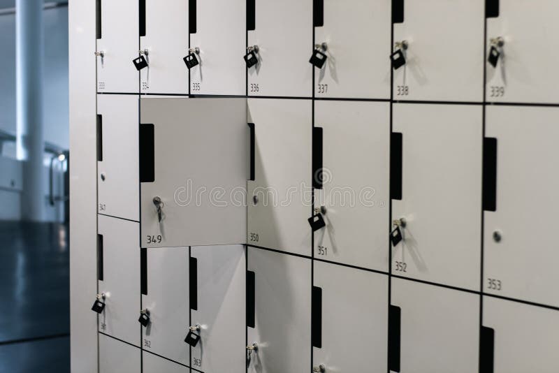Lockers for Storing Valuables Stock Photo - Image of valuables, store ...