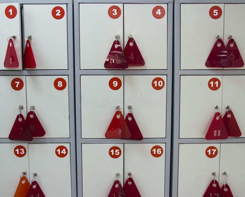 Lockers for Things in the Store Stock Photo - Image of fitness, empty ...