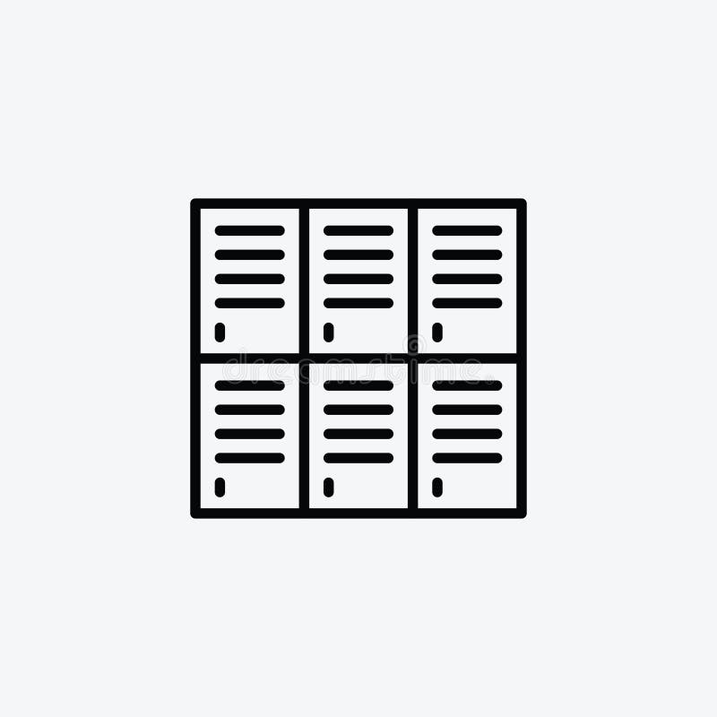 Lockers vecor icon set stock vector. Illustration of logo - 340446488