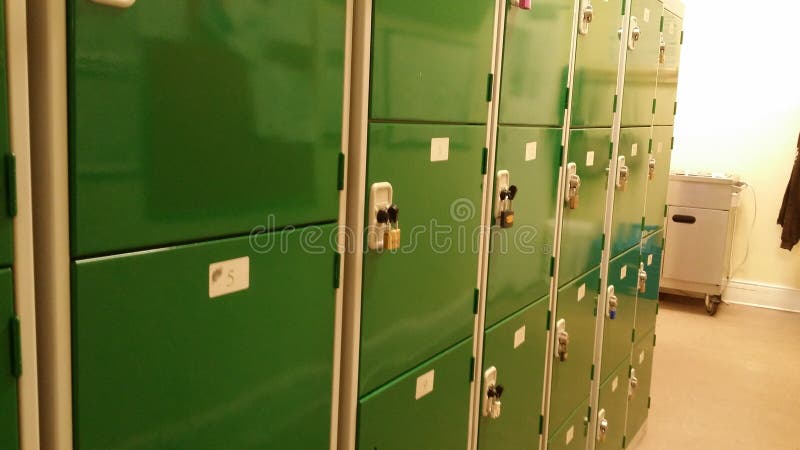 Lockers in a workplace stock photo. Image of work, locks - 97488894