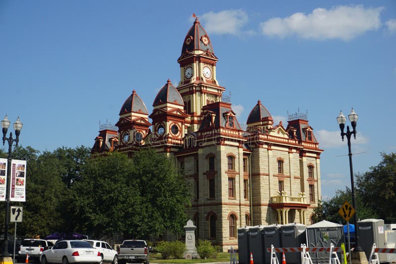 Lockhart Courthouse foto editorial. Imagen de historia - 120985121