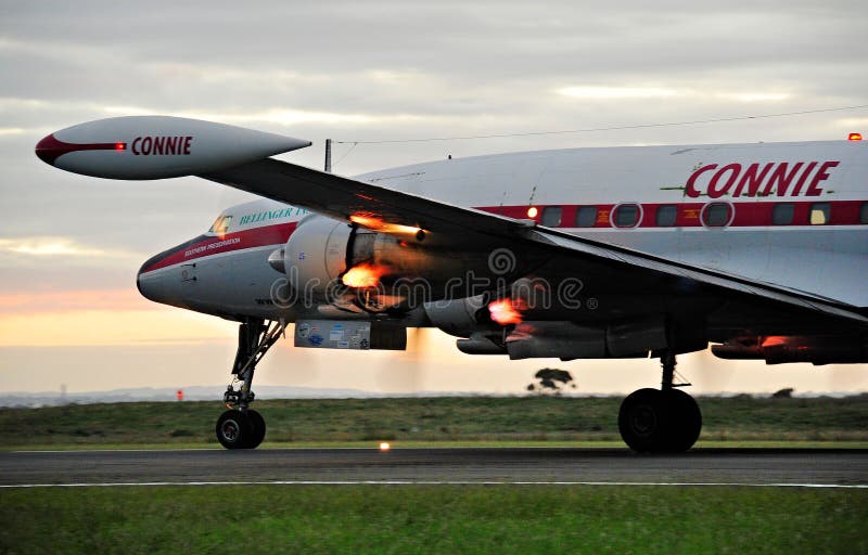 Lockheed Constellation Against the Sky at the Avalon Airshow in Geelong ...