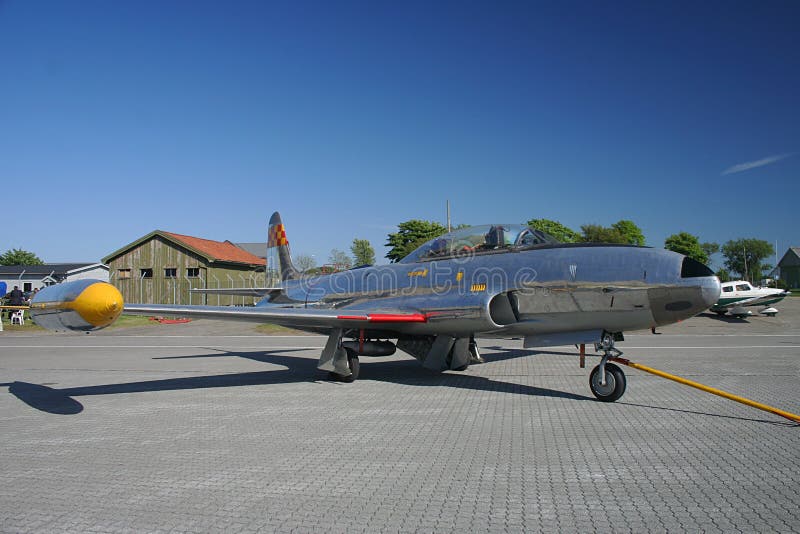 Lockheed F-80/T33 stock image. Image of advanced, display - 3187841
