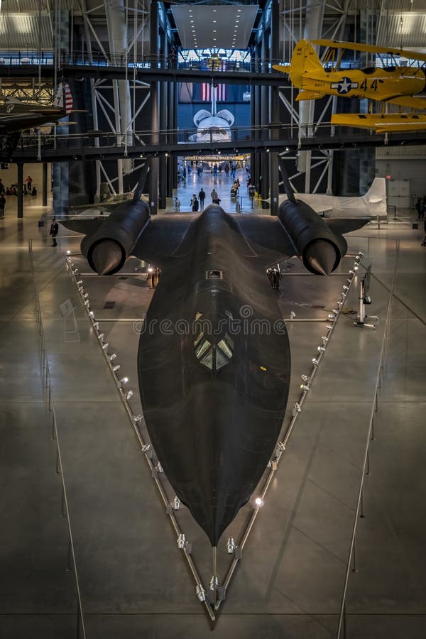 Lockheed Sr 71 Blackbird At The National Air And Space Museum Editorial