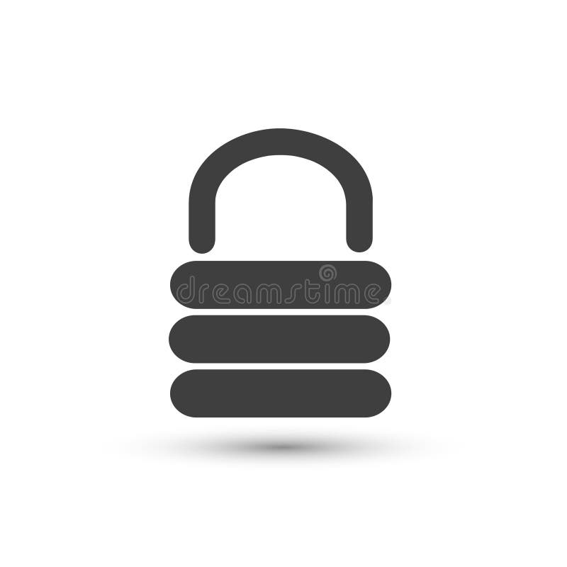 Vector Lock Set Isolated on White Background for Security Protection ...