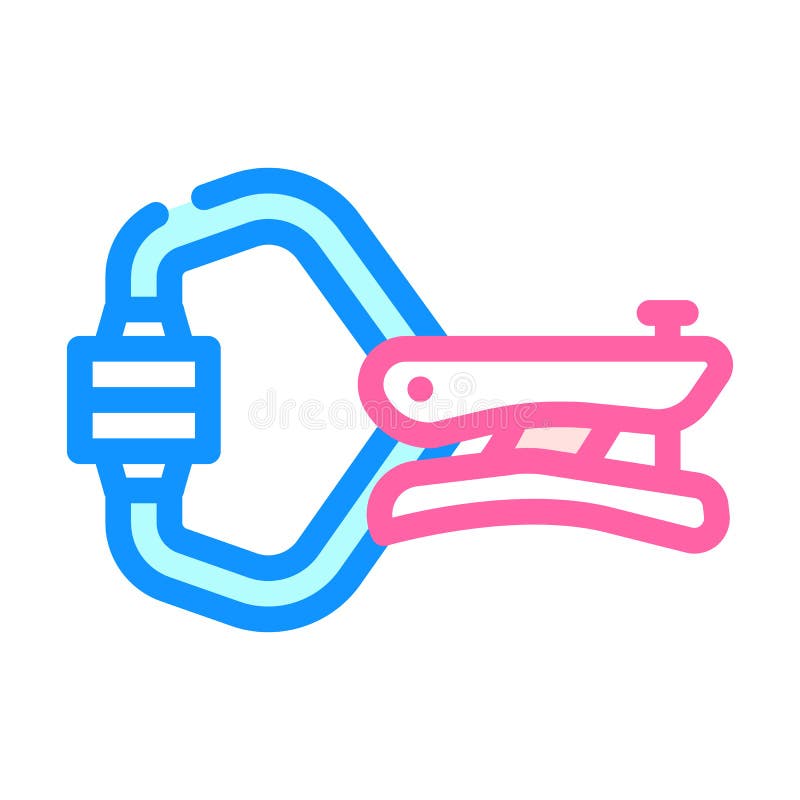 Locking Clamp Color Icon Vector Illustration Stock Vector ... Locking Clamp Color Icon Vector Illustration Stock Vector ...