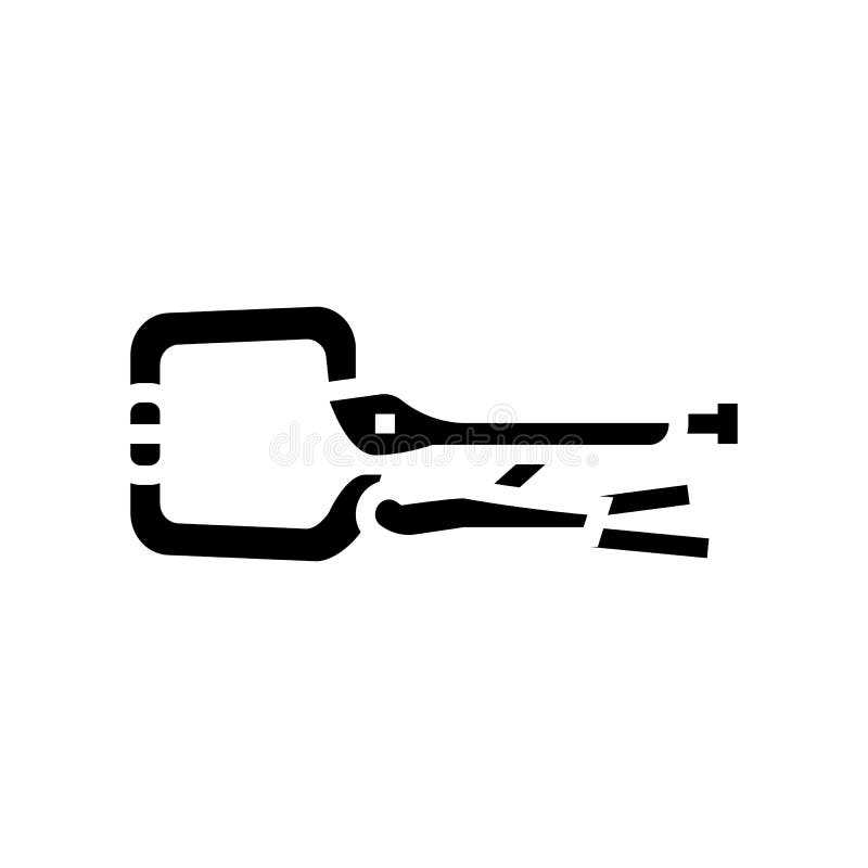 Locking Clamp Glyph Icon Vector Illustration Stock Vector ... Locking Clamp Glyph Icon Vector Illustration Stock Vector ...