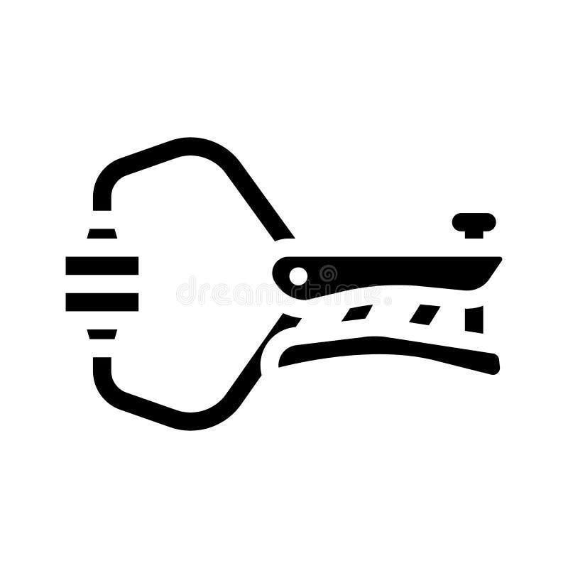 Locking Clamp Glyph Icon Vector Illustration Stock Illustration ... Locking Clamp Glyph Icon Vector Illustration Stock Illustration ...
