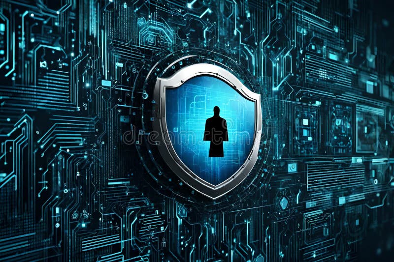 Locking Down Data Security: Abstract Tech Punk Cyberpunk Futuristic ...