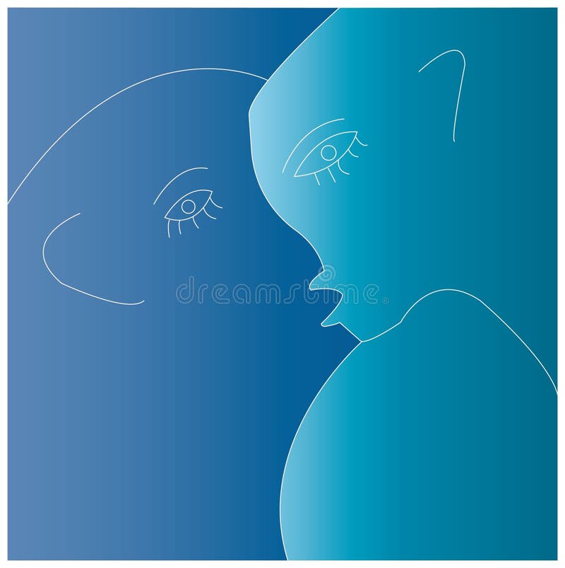 Locking lips stock illustration. Illustration of illustrator - 74030554