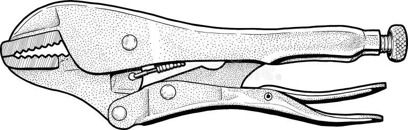 Locking Pliers Drawing