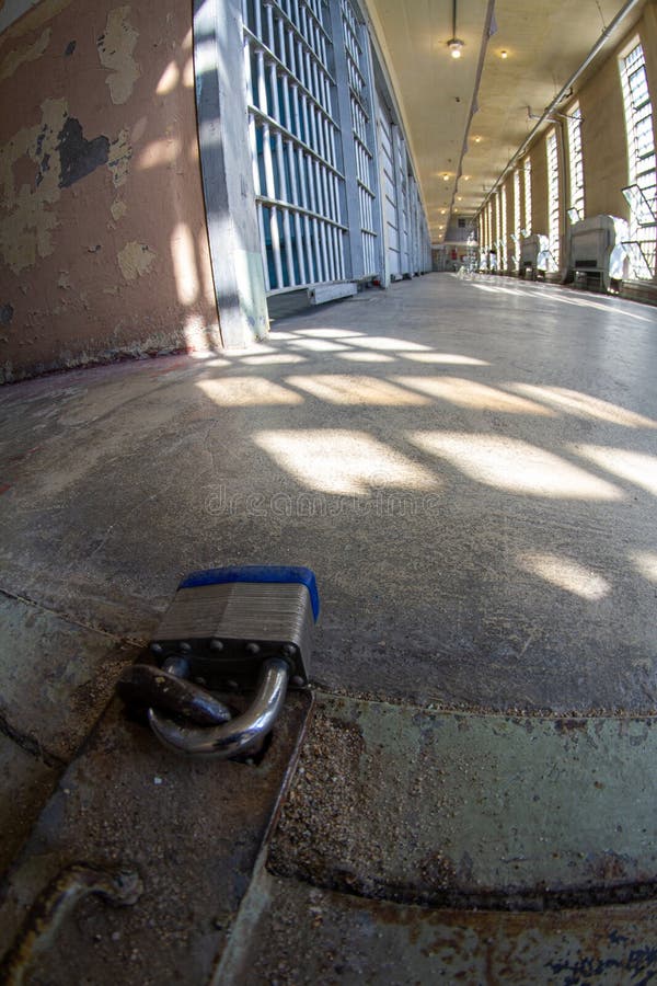 Locking the Prison Cell for the Convicts Stock Image - Image of empty ...