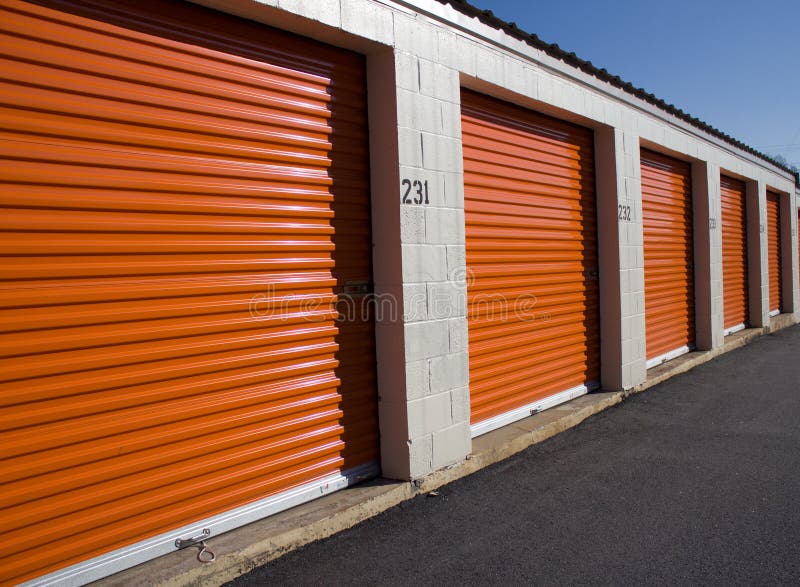 Locking Storage Units stock image. Image of exterior - 18045015