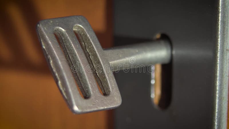 Locking and Unlocking the Door Stock Footage - Video of hole, lock ...