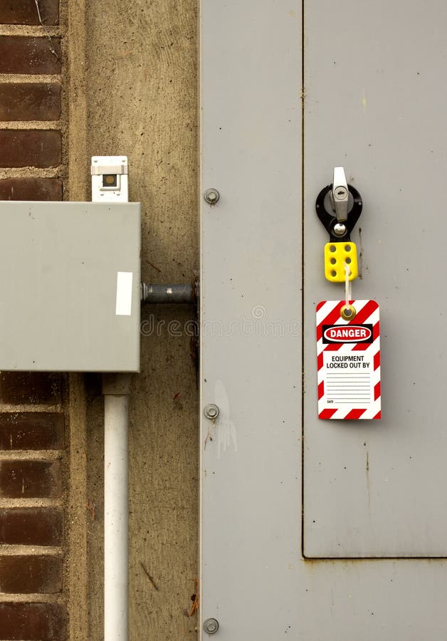 Lockout tag stock image. Image of lockout, panel, information - 34422805
