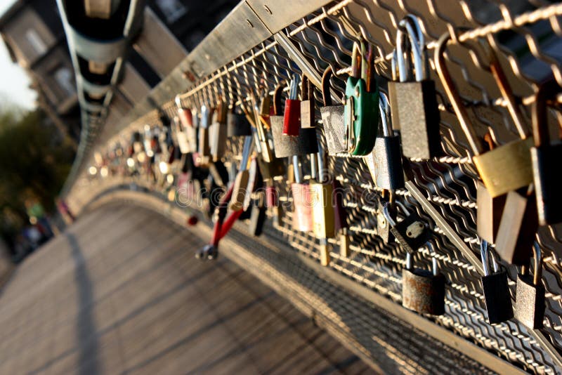 Locks bridge stock image. Image of colorful, padlock - 19364771