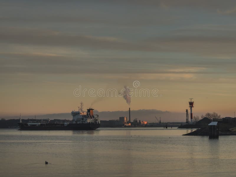 Locks at Exit of Kiel Canal, Germany Stock Photo - Image of route, pass ...