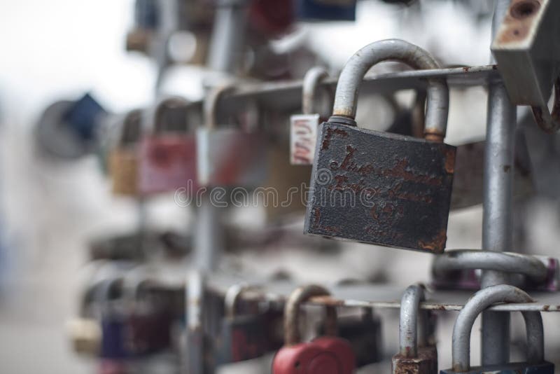 Locks and love stock image. Image of fondness, locks - 87723875