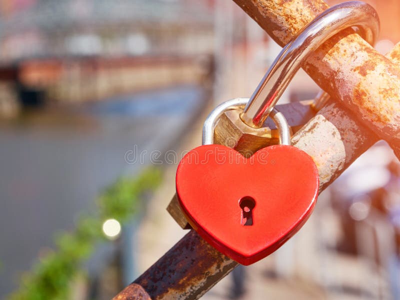 Locks of Lovers on the Bridge. Stock Image - Image of ceremony ...