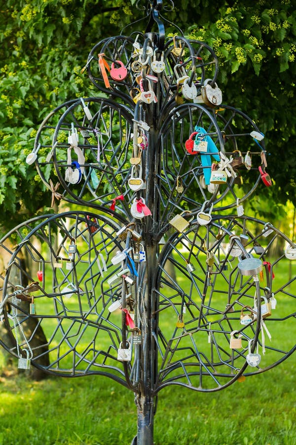 Locks for Lovers, Wedding Tradition Editorial Photography - Image of ...