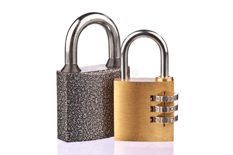 Locks small stock photo. Image of protection, white, device - 18526458