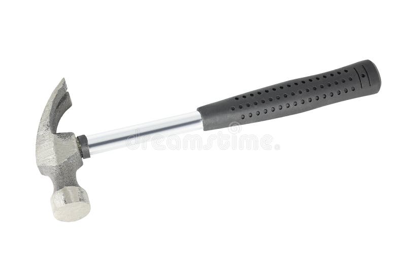 Locksmith Hammer with Plastic Handle Isolated on White Background Stock ...