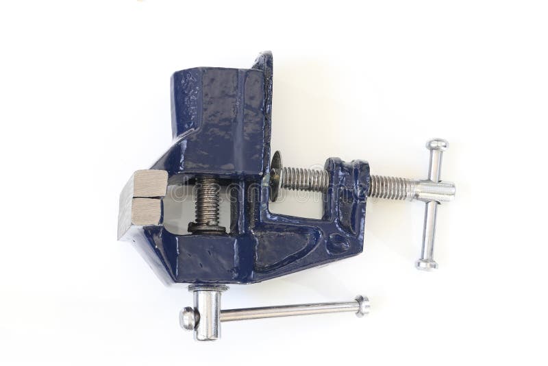 Locksmith Vise on a Light Background. Stock Photo - Image of background ...