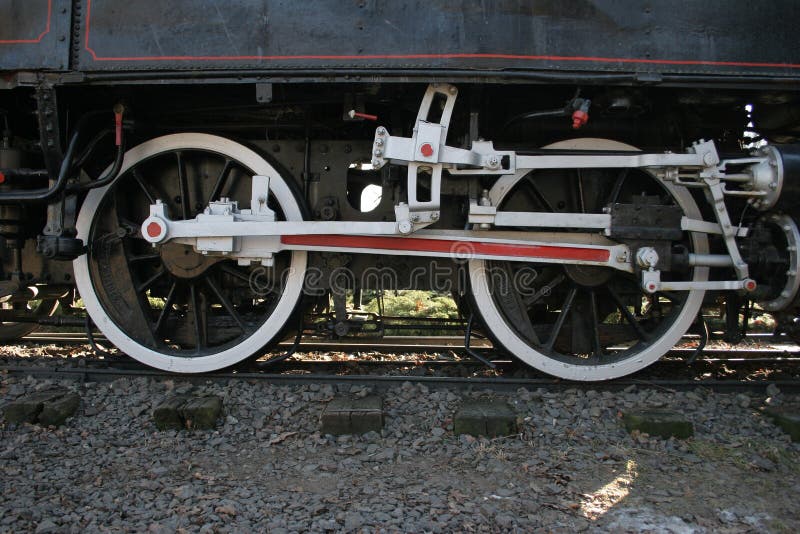 Locomotion wheels stock image. Image of grass, track, station - 694011