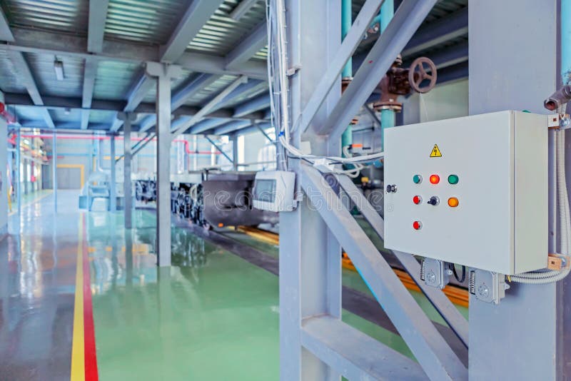 Work line control unit stock image. Image of line, energy - 180240353