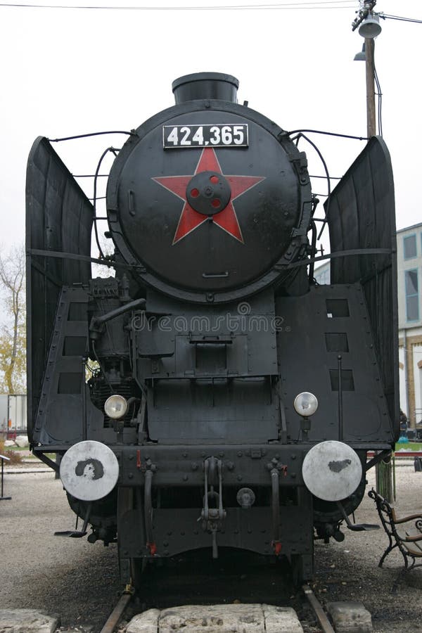Locomotive cccp stock image. Image of black, steam, communism - 4661307