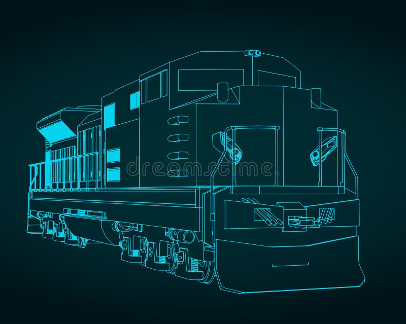 Locomotive Blueprints Stock Illustrations – 70 Locomotive Blueprints ...
