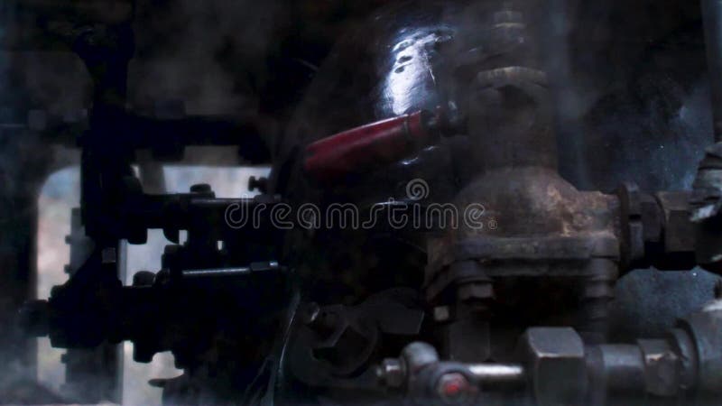 Steam engine in process stock footage. Video of waner - 171349386