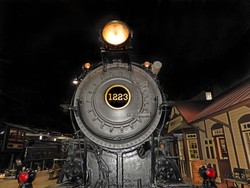 Locomotive 1223 Engine at Museum Replica Vintage Train Station ...