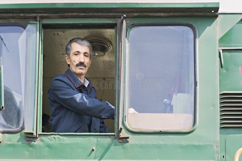 Behind locomotive engineer stock photo. Image of operator - 94376222