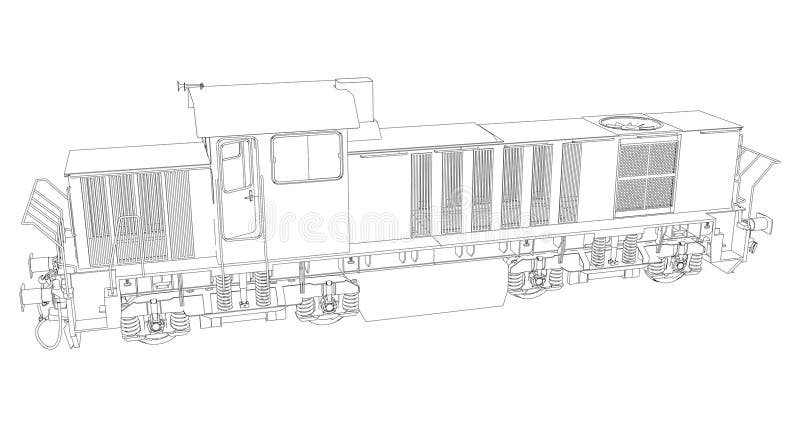 Wireframe Locomotive Stock Illustrations – 404 Wireframe Locomotive ...